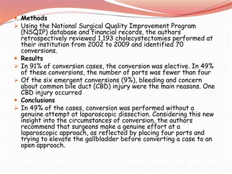 Open Vs Laparoscopic Cholecystectomy Ppt