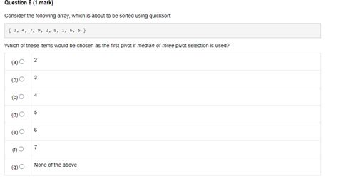 Solved Consider The Following Array Which Is About To Be
