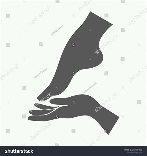 Vector Logo About Feet Hands Very Stock Vector Royalty Free