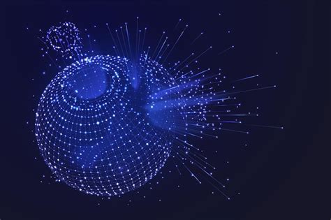 화려한 입자 3d 도형 컬렉션 무료 벡터