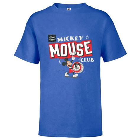 Disney 100 Mickey Mouse Club Drum Color Vintage D100 Short Sleeve T
