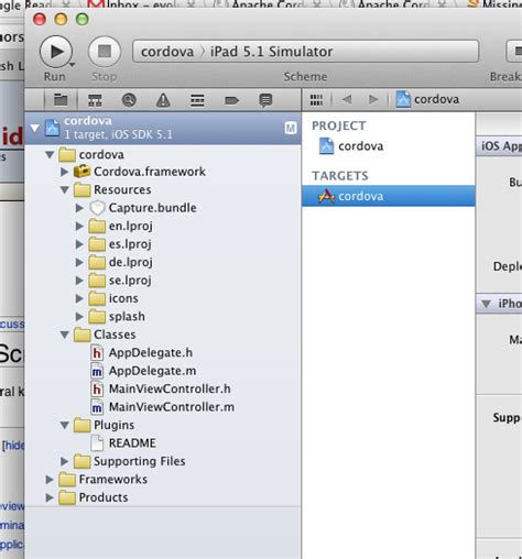 Iphone Missing Folder Cordovaphonegap Ios Stack Overflow