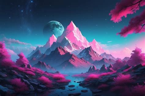 Эстетические настольные обои 8k Фотографический фон Премиум Ai сгенерированное изображение