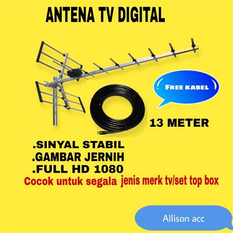 Jual ANTENA TV DIGITAL OUTDOOR INDOOR ANTENA DIGITAL INTRA 003 ANTENA