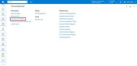 Connector Initialization Kensium Products Documentation