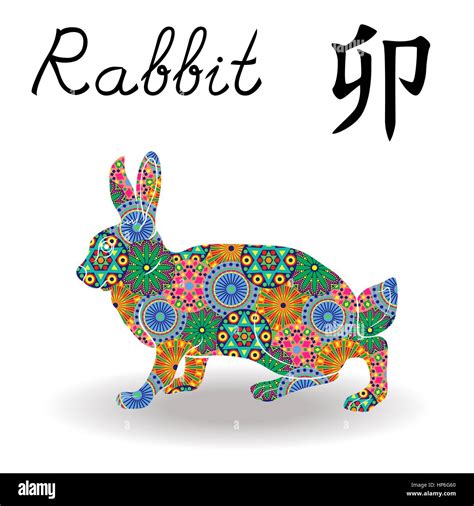 Signe zodiacal chinois Lapin élément fixe le bois symbole de la
