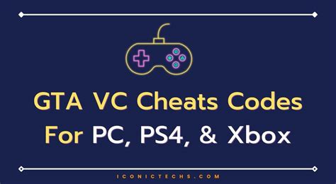 Gta Vice City Cheats Codes Full List For Pc Ps4 And Xbox