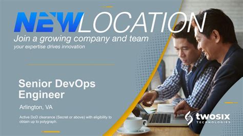 Two Six Technologies Is Hiring A Senior Devops Engineer With Strong Two Six Technologies