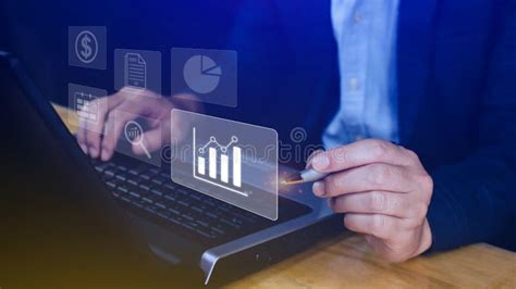 Big Data Analytics And Business Intelligence Bi Concept With Chart And Graph Icons On Digital