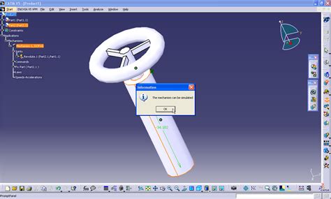 Tutorial How To Create A Revolute Joint In Catia V5 Grabcad Tutorials