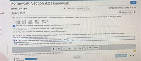 Solved Save Homework Section 9 2 Homework Score 3 5 Of 5