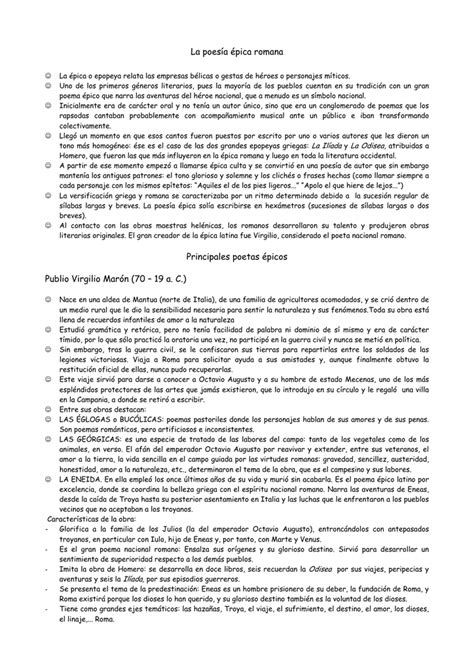 La Poesía épica Romana Principales Poetas épicos Publio Virgilio