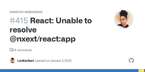 react unable to resolve nxext react app · issue 415 · nxext nx