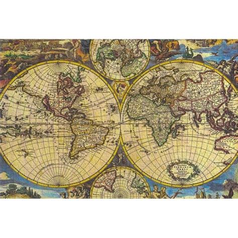 Puzzle Pièces Carte Du Monde Impression Haute Définition Jeu En Famille Cdiscount