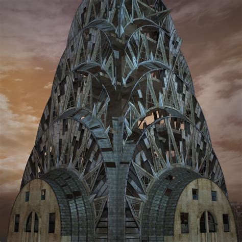 포스트 묵시록 크라이슬러 빌딩 2011 3dsmax V Ray 3d 모델 249 Fbx Max Free3d