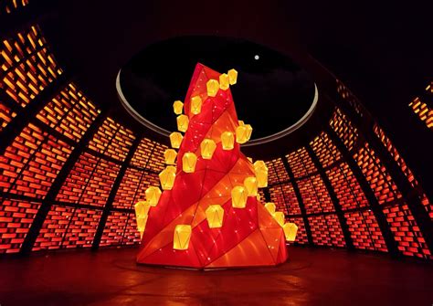 Daydreamers Design Creates Flame Coloured Pavilion From Recycled