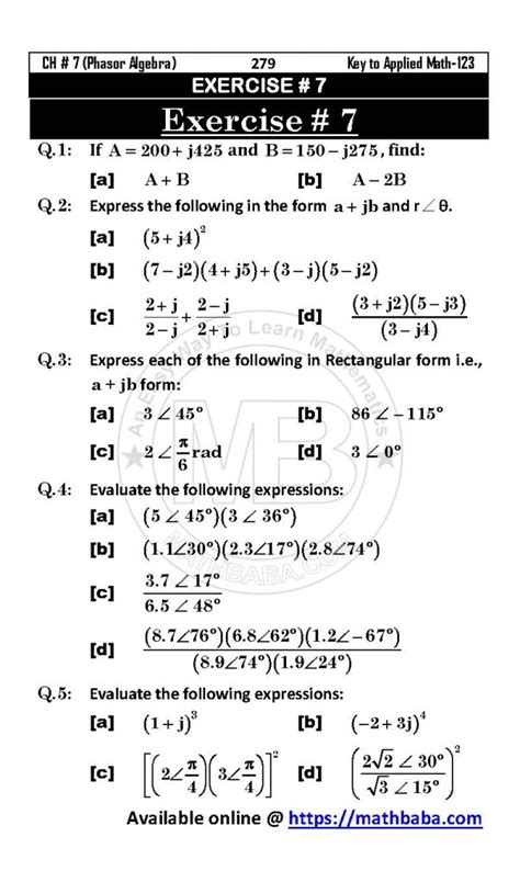 Exercise 7 Math 123