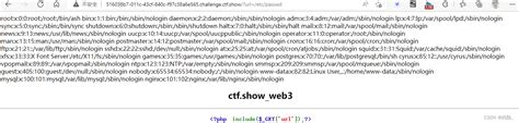 ctf ctfshow更简单的web题 ctf go csdn博客