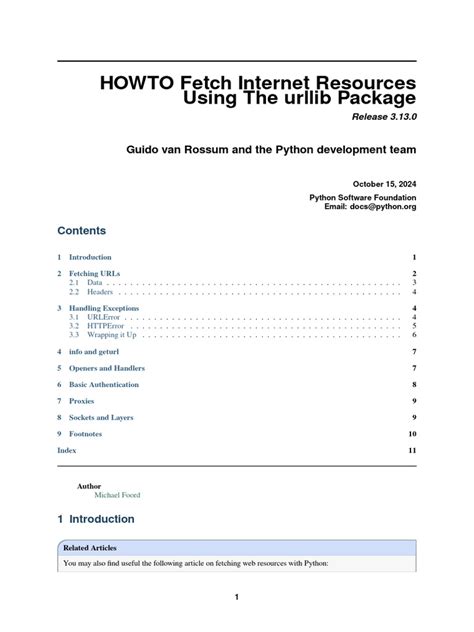 Howto Urllib2 Pdf