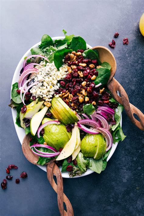 Pear Salad Apple Cider Vinaigrette Chelseas Messy Apron