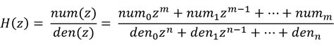 Discrete Transfer Function