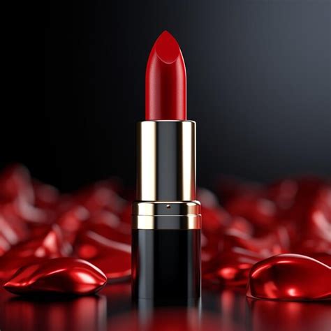Premium Photo Lipstick Cosmetics Advertising Rose Texture