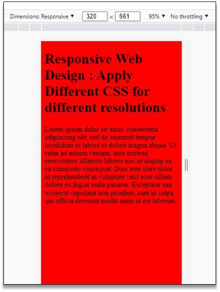 Responsive Web Design Apply Different Media Queries For Different Resolutions Myprograming