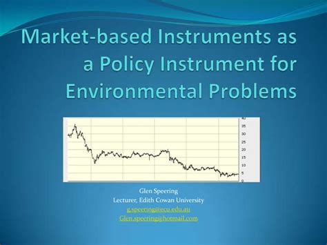Market Based Instruments As A Policy Instrument For Environmental