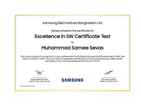 Samsung Research Softwarecertification Problemsolving Innovation Muhammad Samee Sevas