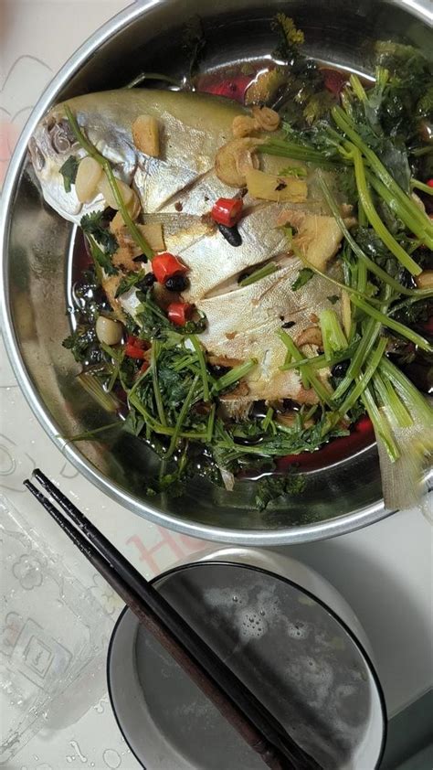 【鲜甜好吃～豆豉蒸金鲳鱼图片】万方0125下厨房