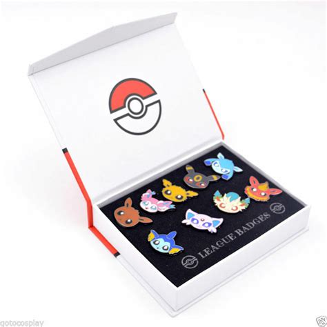 Pokemon League Gym Badge Brooch Sets Nintendo Core