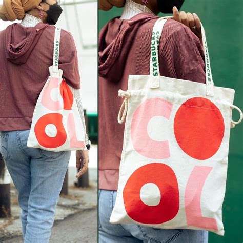 Starbucks Rewards Carry Me Tote Bag กระเป๋าสะพายข้าง Starbucks