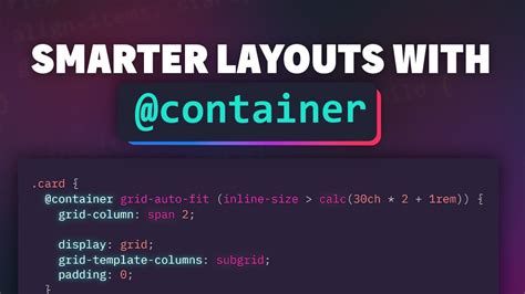 Smart Design Patterns With Container Queries