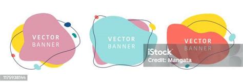 추상 유체 그래픽 배경의 집합입니다 현대 기하학적 액체 디자인 템플릿 벡터 그림입니다 0명에 대한 스톡 벡터 아트 및 기타 이미지 0명 개체 그룹 기하 도형 Istock