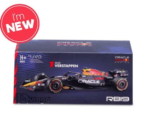 Bburago F1 Red Bull Racing Rb19 2023 Max Verstappen With Helmet 143