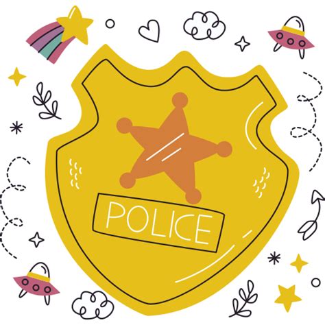 Stickers De Escudo De Policia Stickers De Diverso Gratis