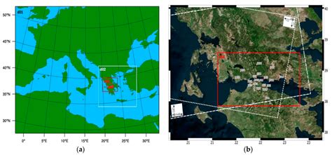 A Map Showing The Four Nested Domains D01 D04 Used For Wrf Weather Download Scientific