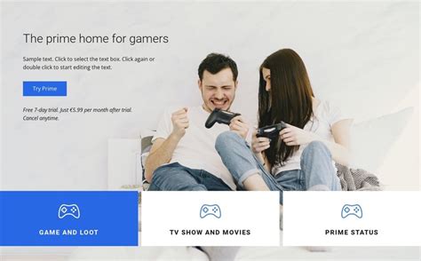 The Prime Home For Gamers Css Template By Nicepage