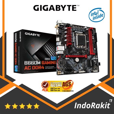 Jual GIGABYTE B660M GAMING AC DDR4 INTEL B660 LGA1700 MOTHERBOARD Shopee Indonesia