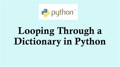 Python Basic Course How To Loop Through A Dictionary In Python YouTube