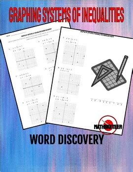 Graphing Systems Of Inequalities WORD DISCOVERY By Mathsketeer