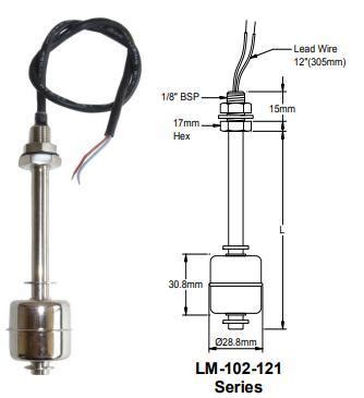 Mini Float Switch LM Series Gii Technology Measuring Instruments Heating Elements