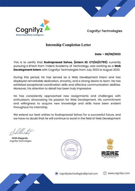 Rudraprasad Sahoo On Linkedin Webdevelopment Internshipcompletion Webdeveloper