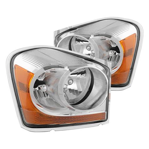 Spyder Dodge Durango 2004 2005 Chrome Factory Style Headlights