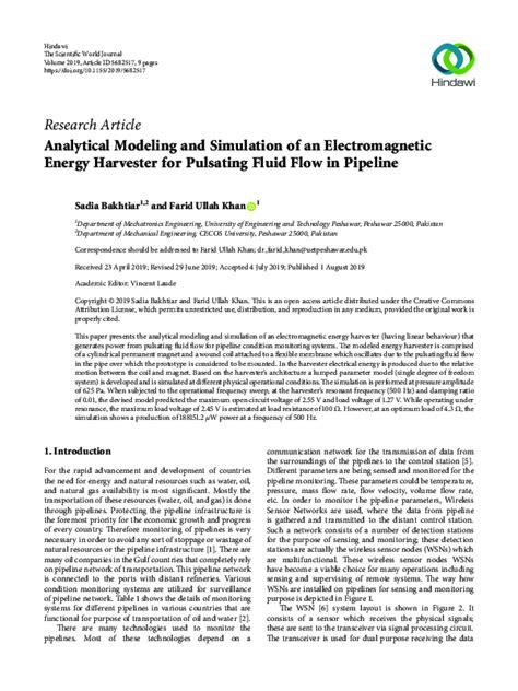Pdf Analytical Modeling And Simulation Of An Electromagnetic Energy