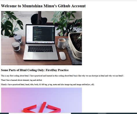 Github Mumtahinamimu Htmlpracticefristday Some Parts Of Html Coding