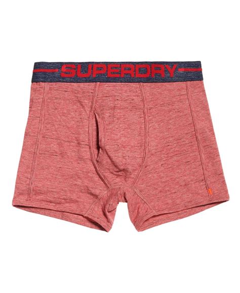Mens Sport Boxers Double Pack In Navy Optic Feederred Injection