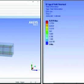 A Geometry Creation And B Analysis Results Total Deformation In ANSYS Download Scientific