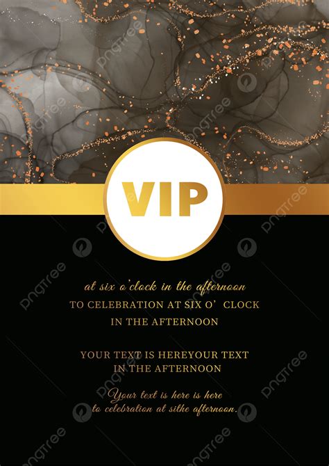 검은색과 금색 Vip 포스터 아름다운 템플릿 템플릿 Psd 다운로드 디자인 자료 다운로드