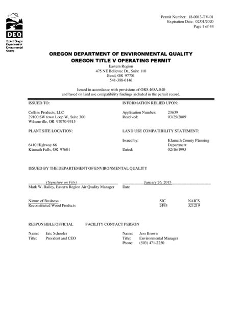 Fillable Online Title V Operating Permit Reporting Requirements
